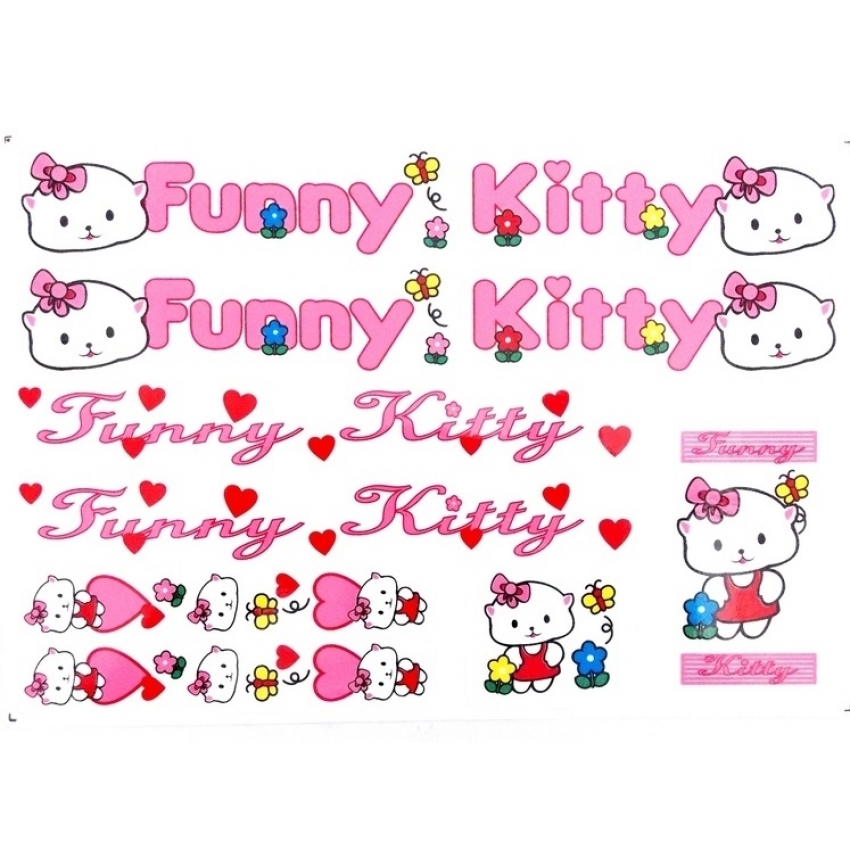 Set Sticker Funny Kitty - BikeCentral.ro